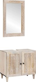 Sada koupelnového nábytku 2 ks Bílá 62 x 33 x 58 cm 3310072