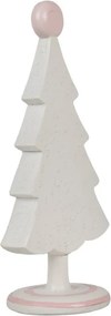 Pastelově růžová dekorace vánoční stromek Christmas Tree Pastello - 12*9*25 cm