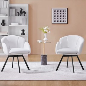 Sada 2 ks – Kancelářská židle Yaheetech – tmavě šedá, 57 cm (šířka) × 61 cm (hloubka) × 75 cm (výška) (267715339484)