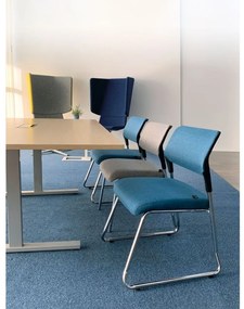 Dalenor Konferenční židle Evo 4S, textil, modrá