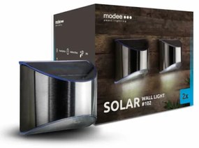 Modee LED solární nástěnné svítidlo ML-WS102, 2 ks