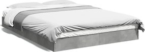 vidaXL Rám postele 120 x 190 cm kompozitní dřevo [842055] Barva: Betonová šedá