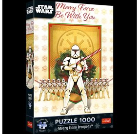 Trefl Puzzle Premium Plus: Star Wars - Veselá klonová jednotka 1000 dílků 48x68,3cm v krabici 27x40x6cm