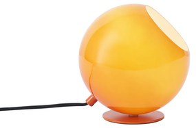 Retro stolní lampa oranžová se sklem - Mabel