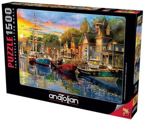 Puzzle anatolian puzzle světla v přístavu 1500 dílků