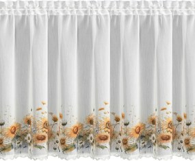 KRÁTKÁ ZÁCLONA NA PÁSCE SUNFLOWER 150X70 CM KVĚTY