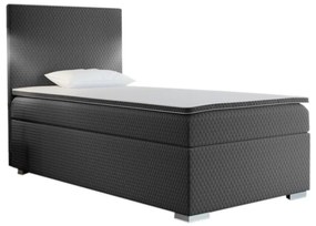 Čalouněná postel boxspring ICON + topper, 100x200, sawana pik honey 05, pravá