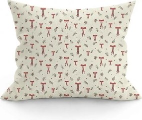 Polybavlněný povlak na polštář HOLLY BOWS POLY 45x45 cm, barevný