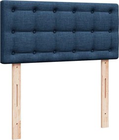 Box spring postel s matrací modrá 100 x 200 cm textil 3287387