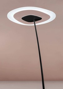 Linea Light 9316 Antigua_FL, černá stojací lampa 39W LED 3000K, výška 192cm