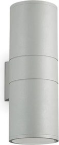 ILUX 163604 Venkovní nástěnné svítidlo Ideal Lux Gun AP2 big grigio 163604 šedé 31cm IP54 - IDEALLUX