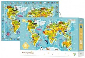 DoDo s hledáním obrázků Mapa světa 80 dílků