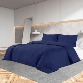 Sada ložního prádla námořnická modrá 135 x 200 cm bavlna 136150