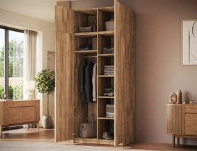 ADRK Furniture Alera II s nástavcem Skříň s otočnými dveřmi ADRK-W-ALER-100-AG