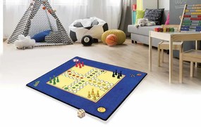 Hrací koberec Člověče nezlob se + figurky a kostka ROZMĚR: 92x92 cm