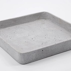 House Doctor Cementový tác Retra Grey Větší, šedá barva, beton