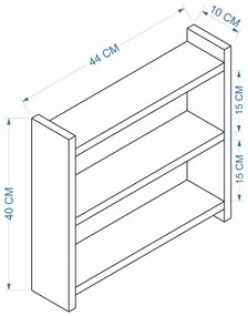 Kuchyňská police Cosmic Sapphire Oak
