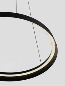 LED stmívatelné černé designové svítidlo Ormi