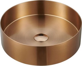 Sapho Aurum - Umyvadlo na desku, průměr 38 cm, bez přepadu, matná měď AU301