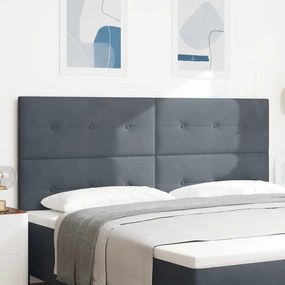 Čelo postele Tmavě šedá 200 cm samet 3337868