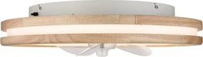 Globo 03650 - LED Stropní svítidlo s ventilátorem GATIAN LED/30W/230V hnědá + DO