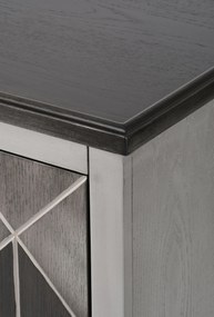Komoda Stilig ST504 152 cm z masivu šedá/zlatá