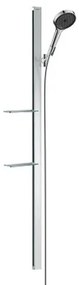 Hansgrohe Rainfinity Sprchová sada 130 3jet s tyčí 150 cm a poličkou na mýdlo chrom 27673000