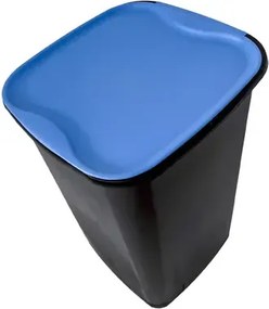 Belli e Forti odpadkový koš RECYCLING černý, modré víko / Odpadkový ko