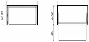 Věšák na kalhoty 11 ramen, 3 plastové misky, 685x427x110 mm