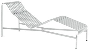 HAY Zahradní lehátko Palissade Chaise Longue, Hot Galvanised