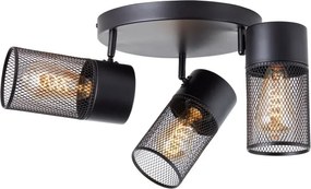 Brilliant 99725/76  Stropní kulaté svítidlo KAMOLO černý kov