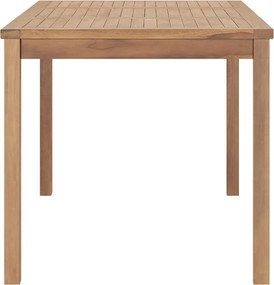 Zahradní jídelní stůl 160 x 80 x 77 cm masivní teakové dřevo 315620