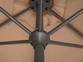 Slunečník ⌀ 270 cm pískově béžový VARESE Beliani