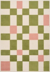 Zelený/růžový vnitřní a venkovní běhoun 80x150 cm Valma – Jotex