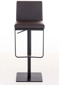 Barová židle Methow - umělá kůže | hnědá