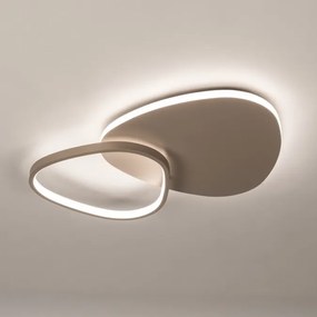 Stropní stmívatelné LED svítidlo Organic Dark Taupe 40