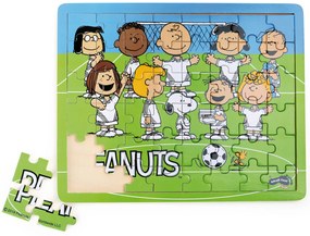 small foot Dřevěné puzzle Snoopy a fotbal