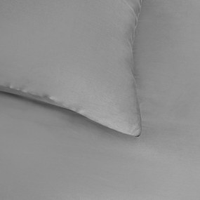 Saténové povlečení LUXURY COLLECTION tmavě šedé - 1x 140/220, 1x 70/90cm