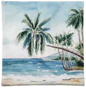 Povlak na polštář Palmy na pobřeží – 45x45 cm