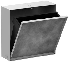 Hansgrohe XtraStoris Rock - Podomítkový odpadkový koš 4 l, matná bílá 56089700