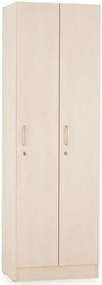 Rauman Dřevěná šatní skříňka Visio 60 x 42 x 190 cm - 2 oddíly Barva: Buk