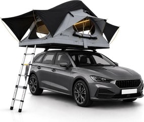 Juskys Autostan Lago pro 2–3 osoby Barva: černá / šedá, Velikost: 120 × 210 cm