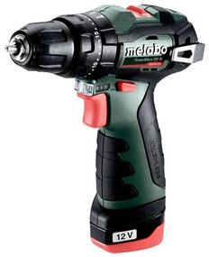 Metabo - 12V AKU vrtačka s příklepem, 2x aku 2,0 Ah LiPower, nabíječka 601784500