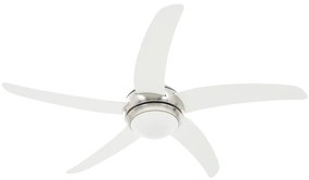 50538 vidaXL Ozdobný stropní ventilátor se světlem 128 cm bílý