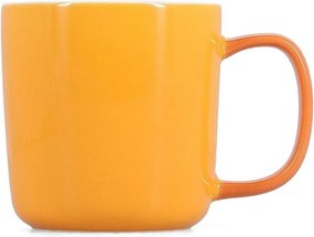 Oranžový hrnek z kostního porcelánu 370 ml Mae – ONA