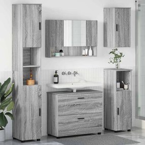 Sada koupelnového nábytku 5 ks Šedá Sonoma 35 x 30 x 192 cm 3393069