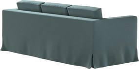 Potah na pohovku IKEA  Karlanda 3-místná nerozkládací, dlouhý barva zelená látka sametová