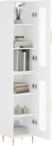 Skříň highboard bílá 34,5 x 34 x 180 cm kompozitní dřevo 3199417