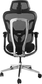 Equip Ergonomická kancelářská židle černá, čalouněný sedák / Kancelářs