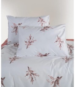 Bílé/růžové povlečení na dvoulůžko/prodloužené z bavlny Renforcé 240x220 cm Breeze Floral – Mila Home Luxury